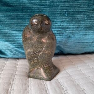 Hand Crafted | Art | Rare Vintage 96s Inuit First Nations Steatite Owl ...